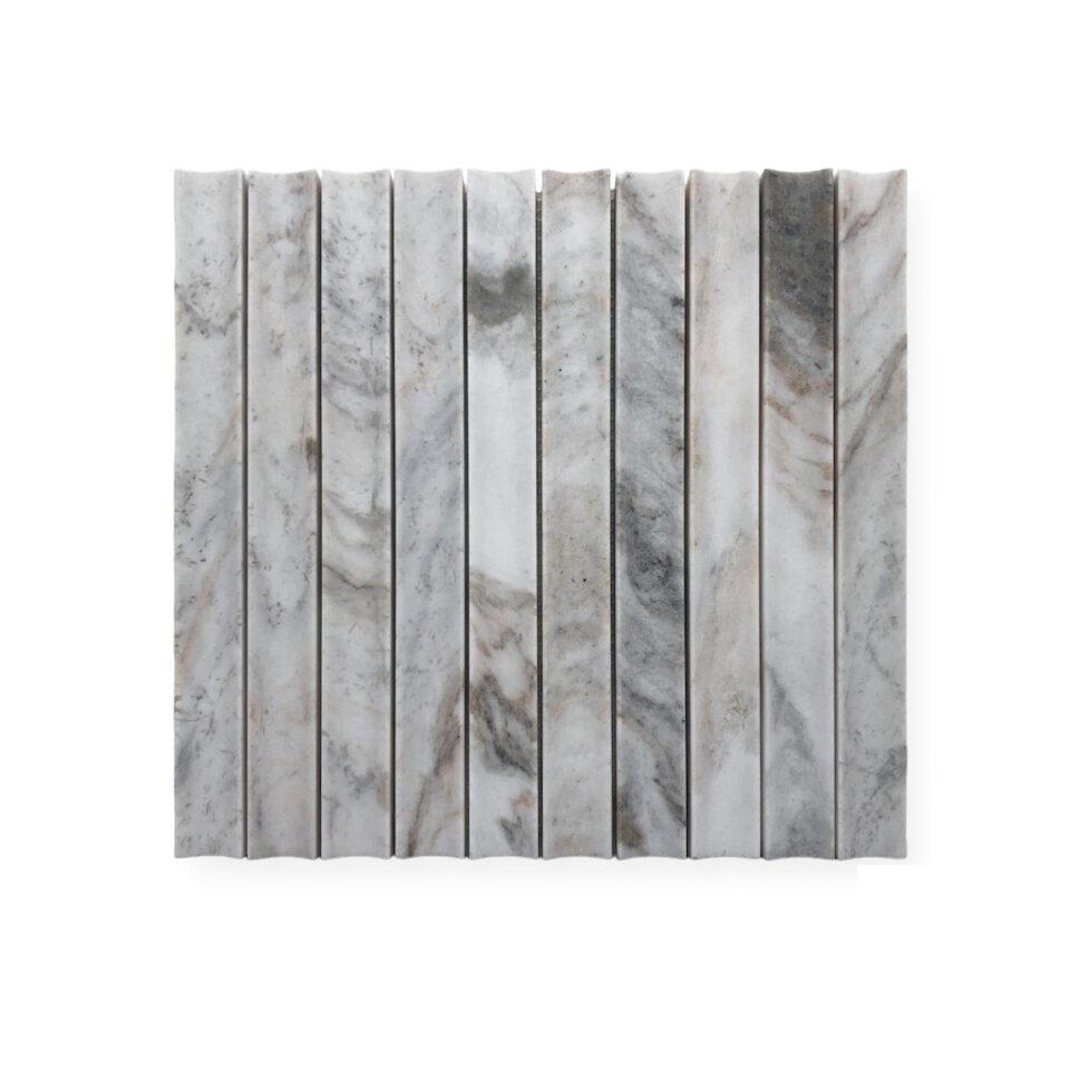 Concave Flute - Natural Stone Mosaic Tiles - Stone3 Brisbane